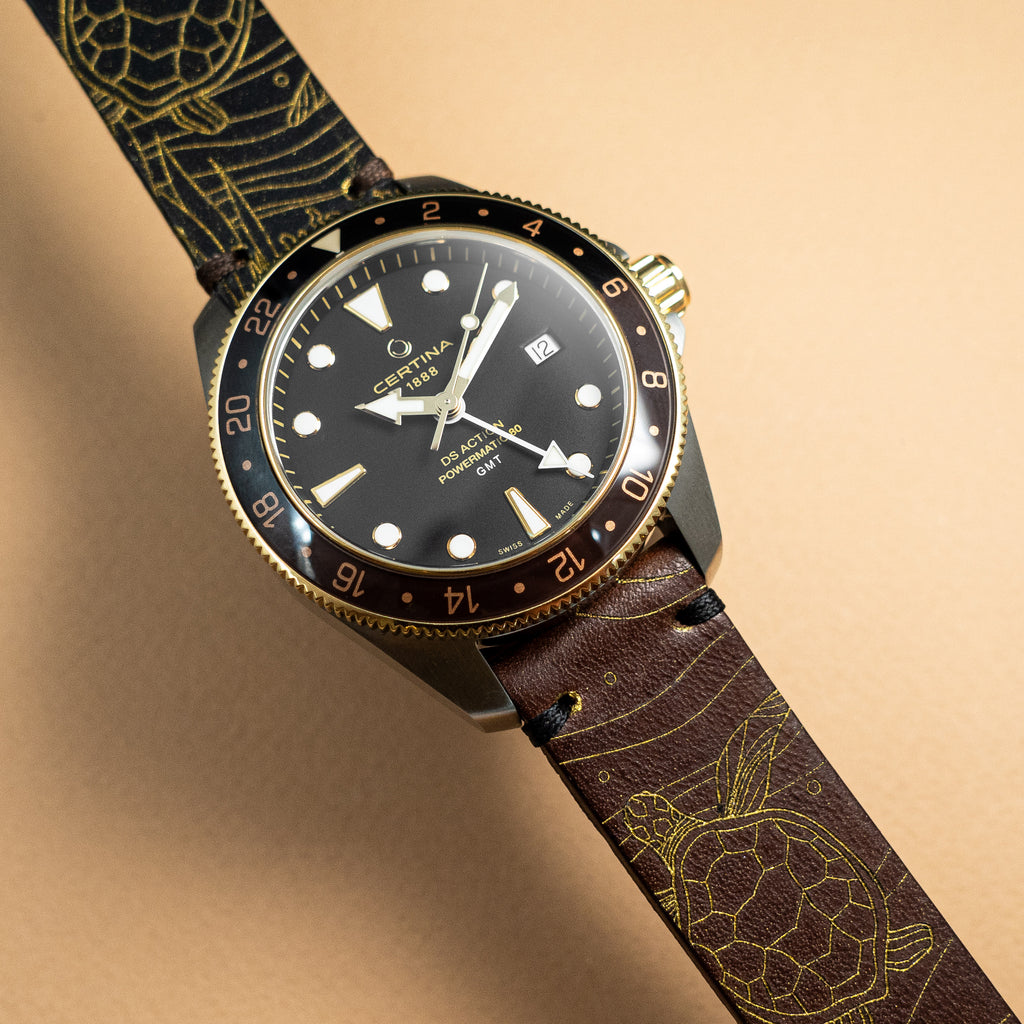 REM – Ocean Turtle – Laser engraved watch strap for Seiko Turtle Divers ...