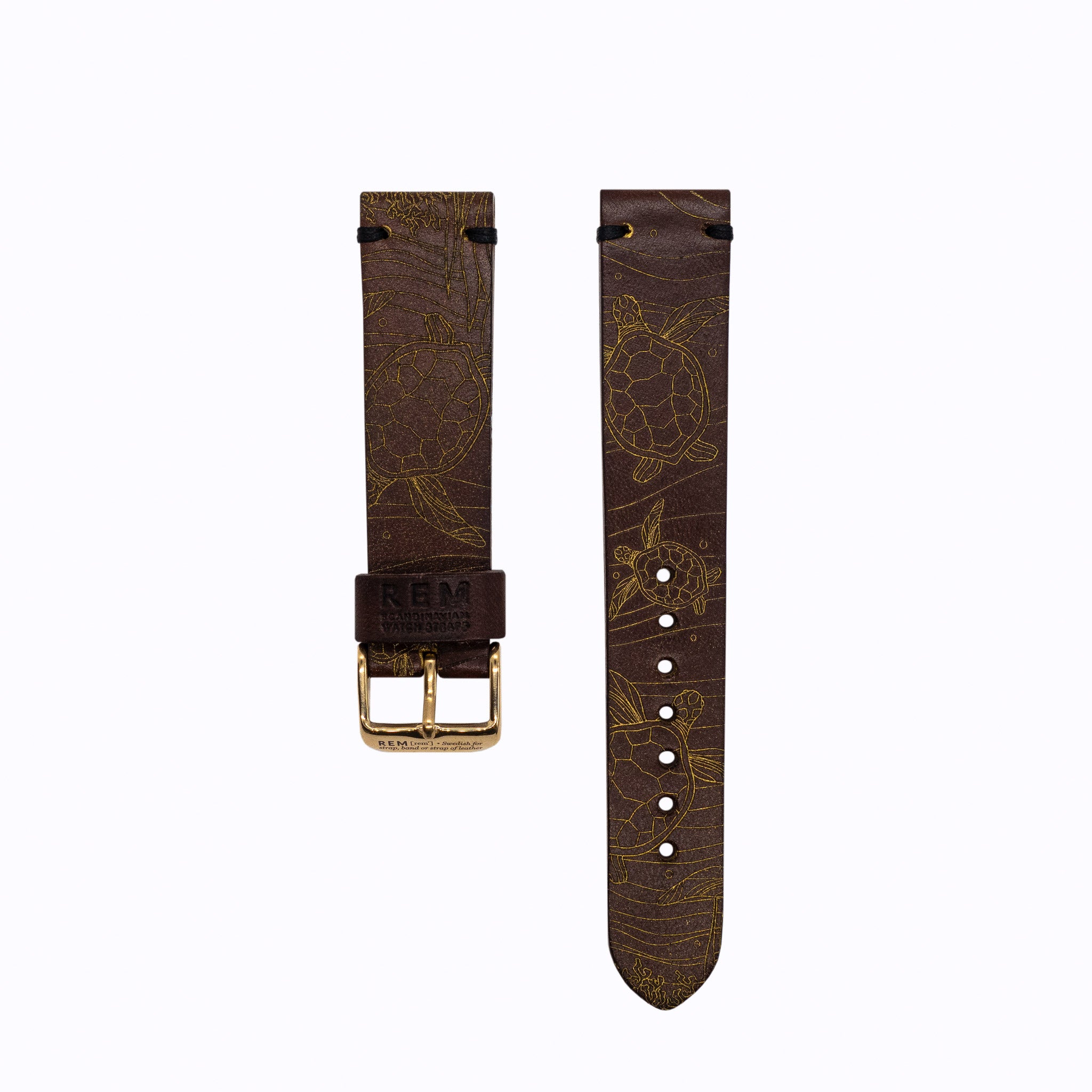 REM – Ocean Turtle – Laser engraved watch strap for Seiko Turtle Divers ...