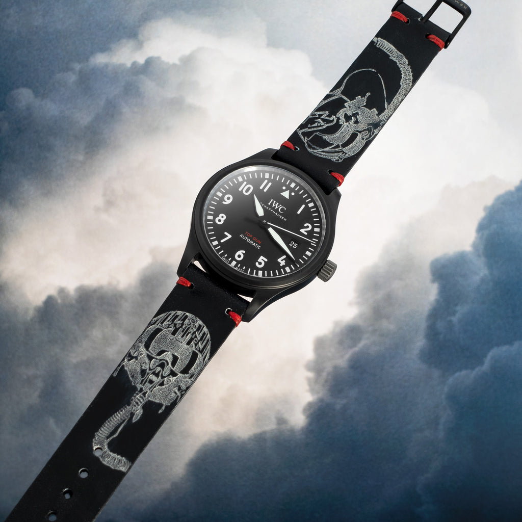 REM – Maverick – Laser engraved watch strap for IWC Top Gun – REM Straps
