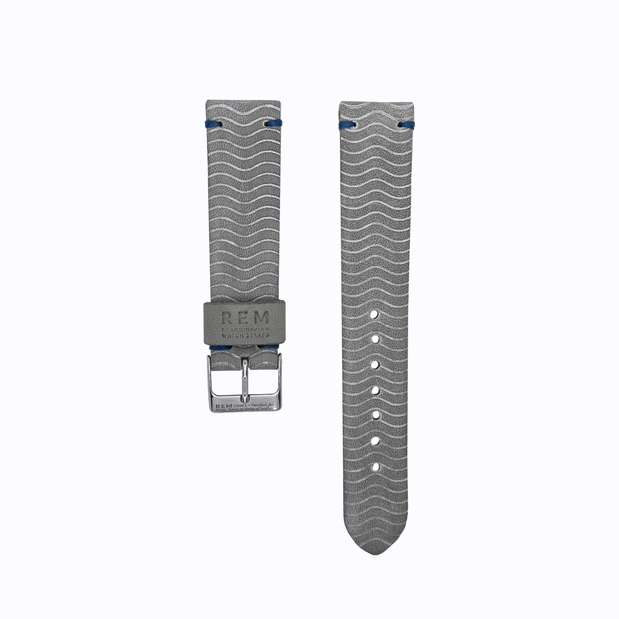REM – Big Waves – Laser engraved watch strap for the Seamaster – REM Straps