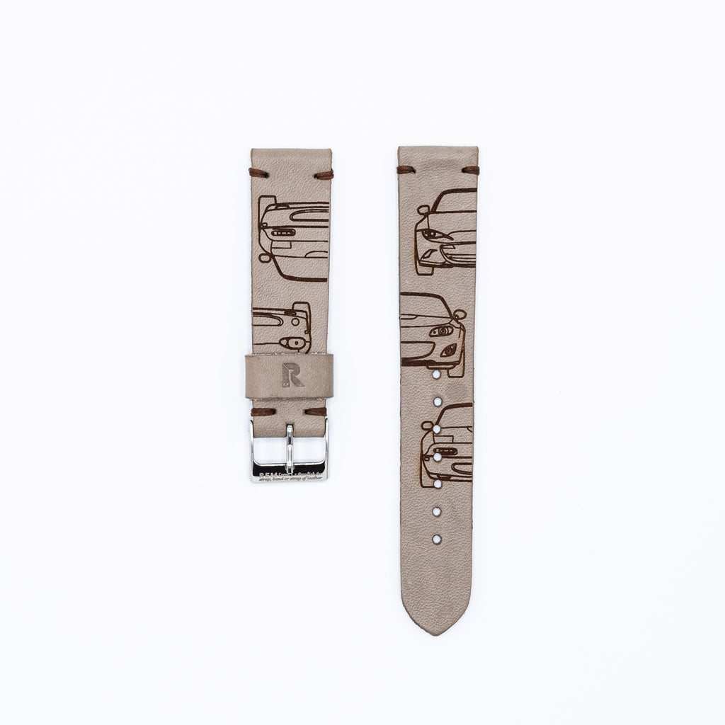 REM – Miata Generations – Laser engraved watch strap celebrating Mazda ...