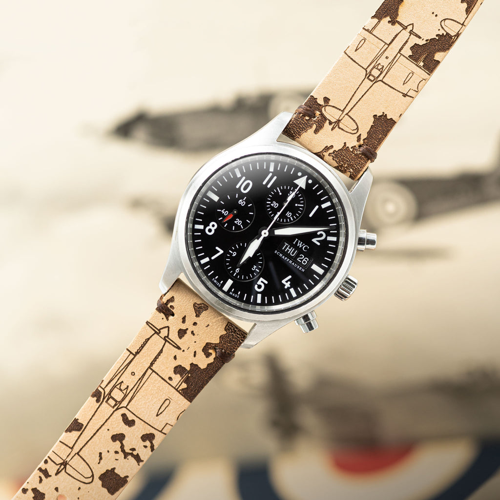 REM – Spitfire – Laser engraved watch strap for pilot watches – REM Straps